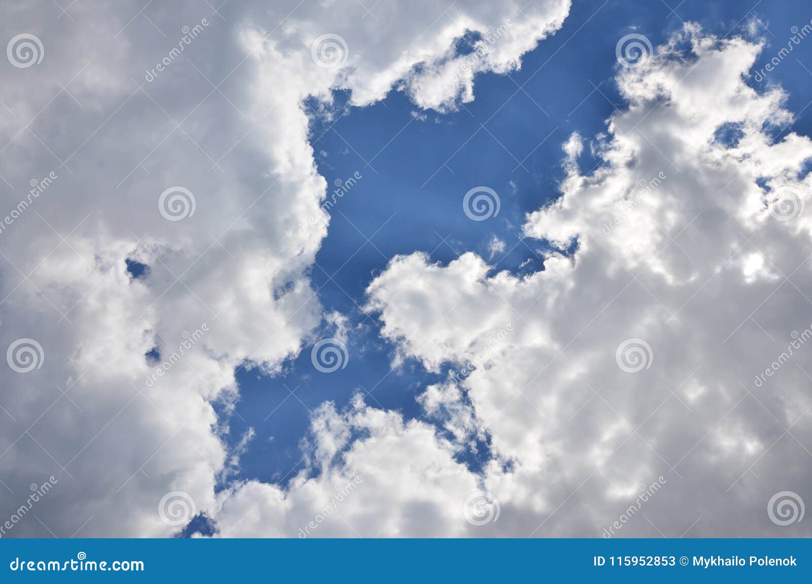 Beautiful Blue Sky Background Template with Some Space for Input Text ...
