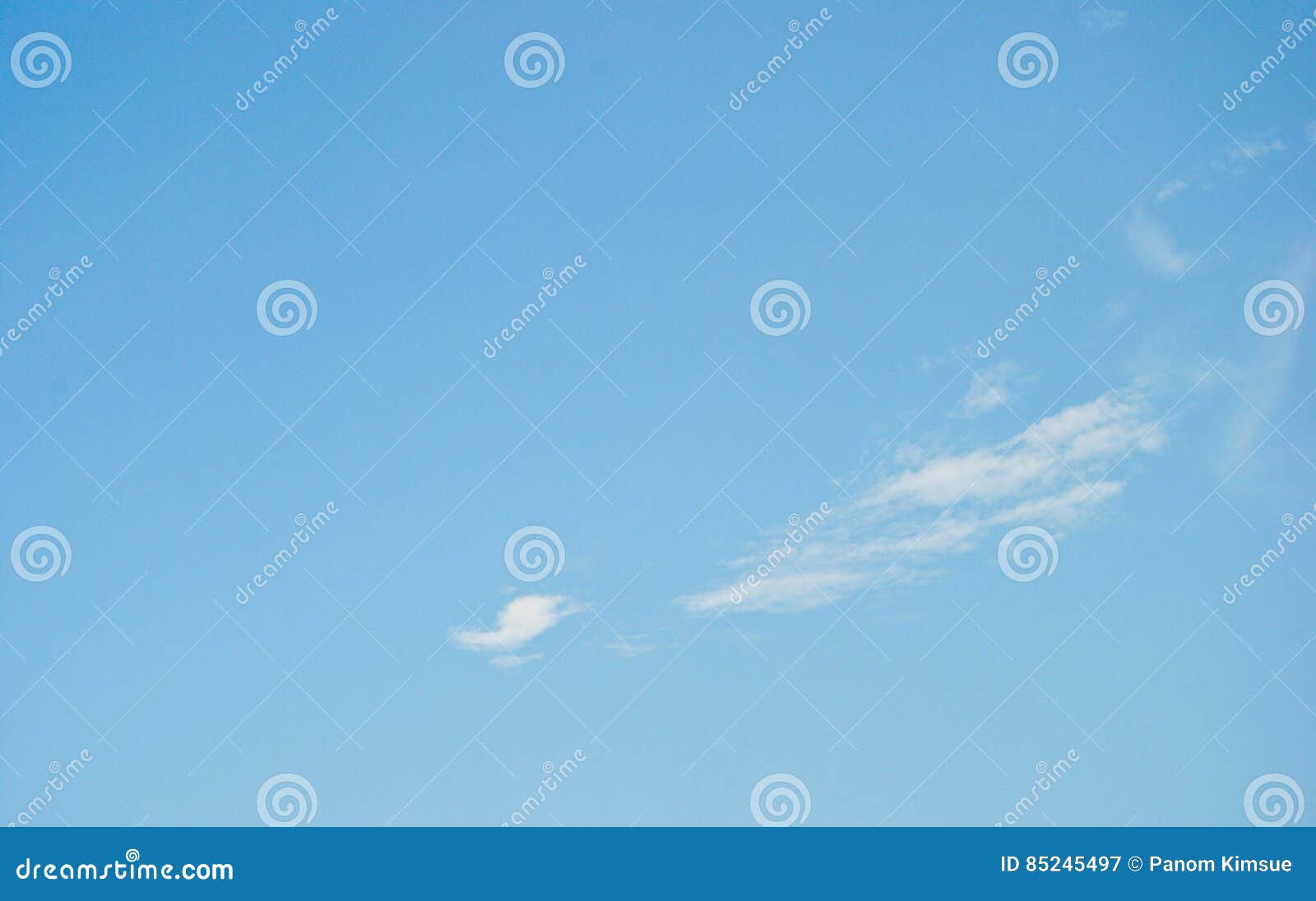 Beautiful Blue Sky Background with Tiny Cloud and Some Space for Input ...