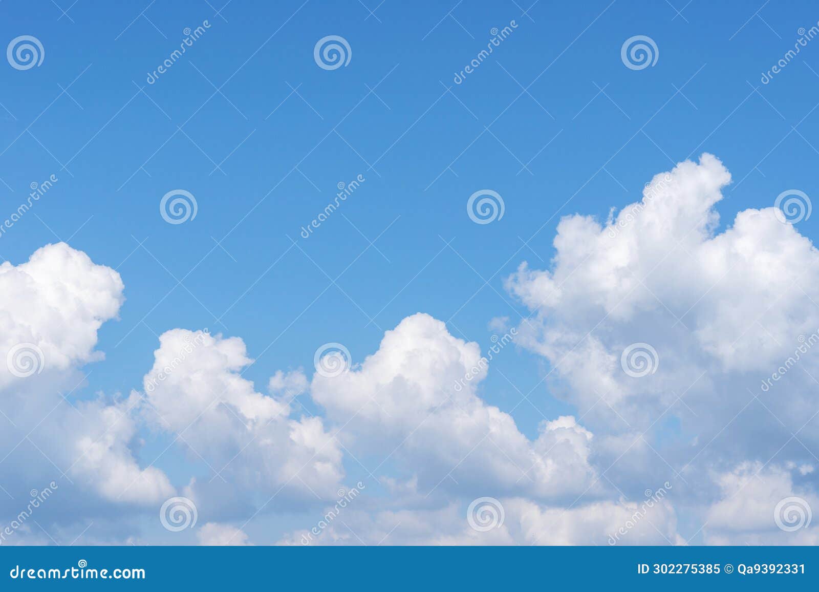 Beautiful Blue Sky Background with White Cloud. Abstract Nature ...