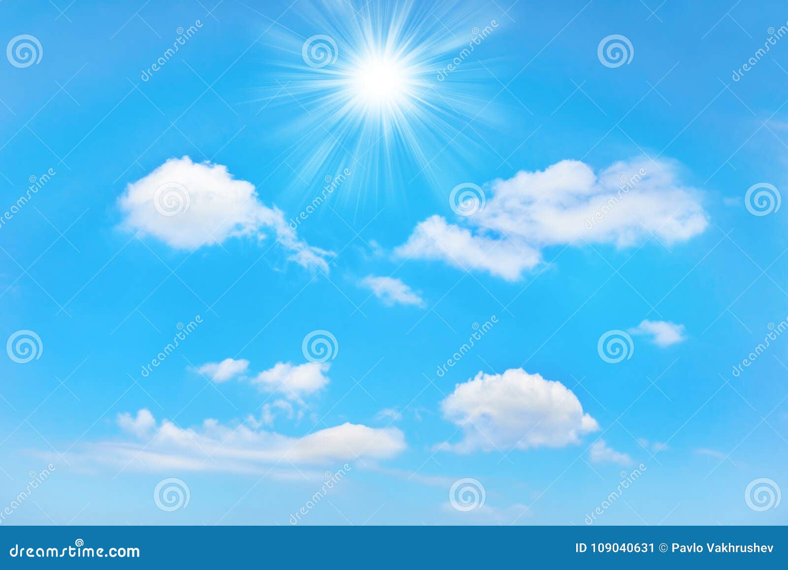 Beautiful blue sky stock image. Image of cloudscape - 109040631