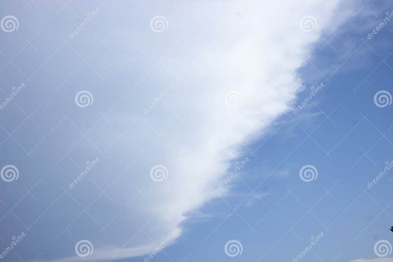 Beautiful Blue Sky and Bright White Clouds Stock Photo - Image of ...