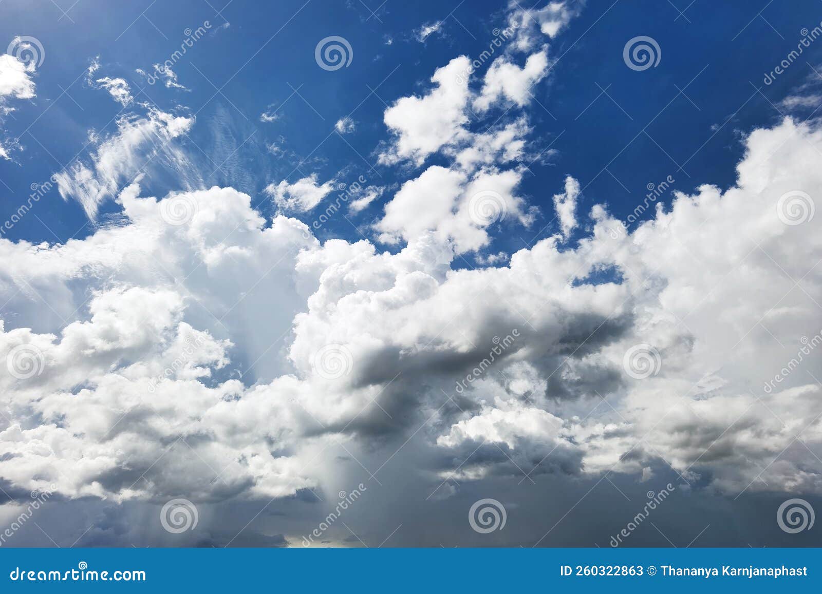 Beautiful Blue Sky with Cloud Stock Image - Image of abstract, heaven ...