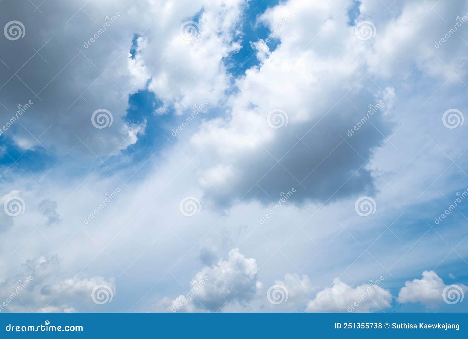 Beautiful Blue Sky Clouds for Background Stock Photo - Image of ...