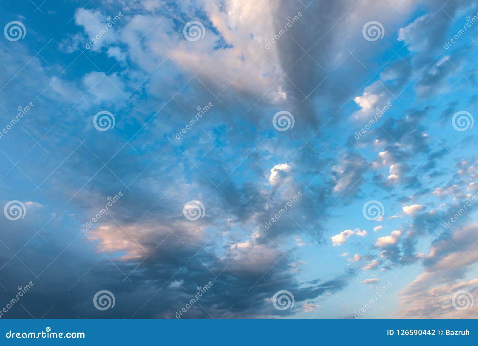 Beautiful Blue Sky with Clouds Stock Photo - Image of climate, cloud ...