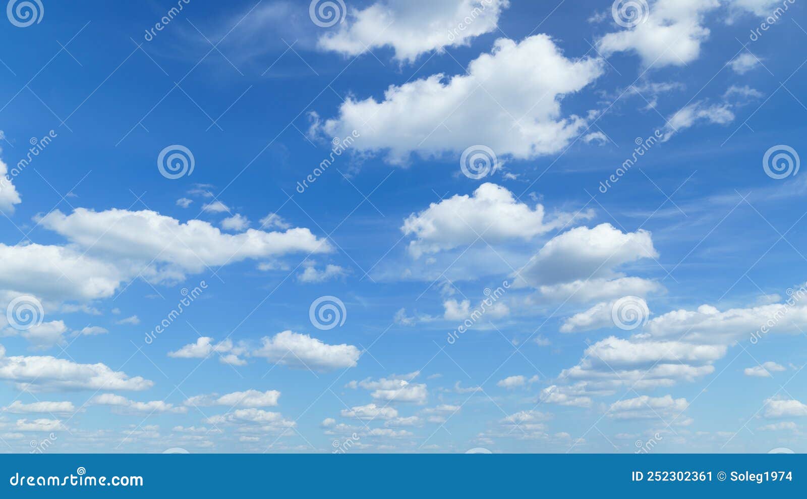 Beautiful Blue Sky with Clouds on Bright Sunny Day for Abstract ...