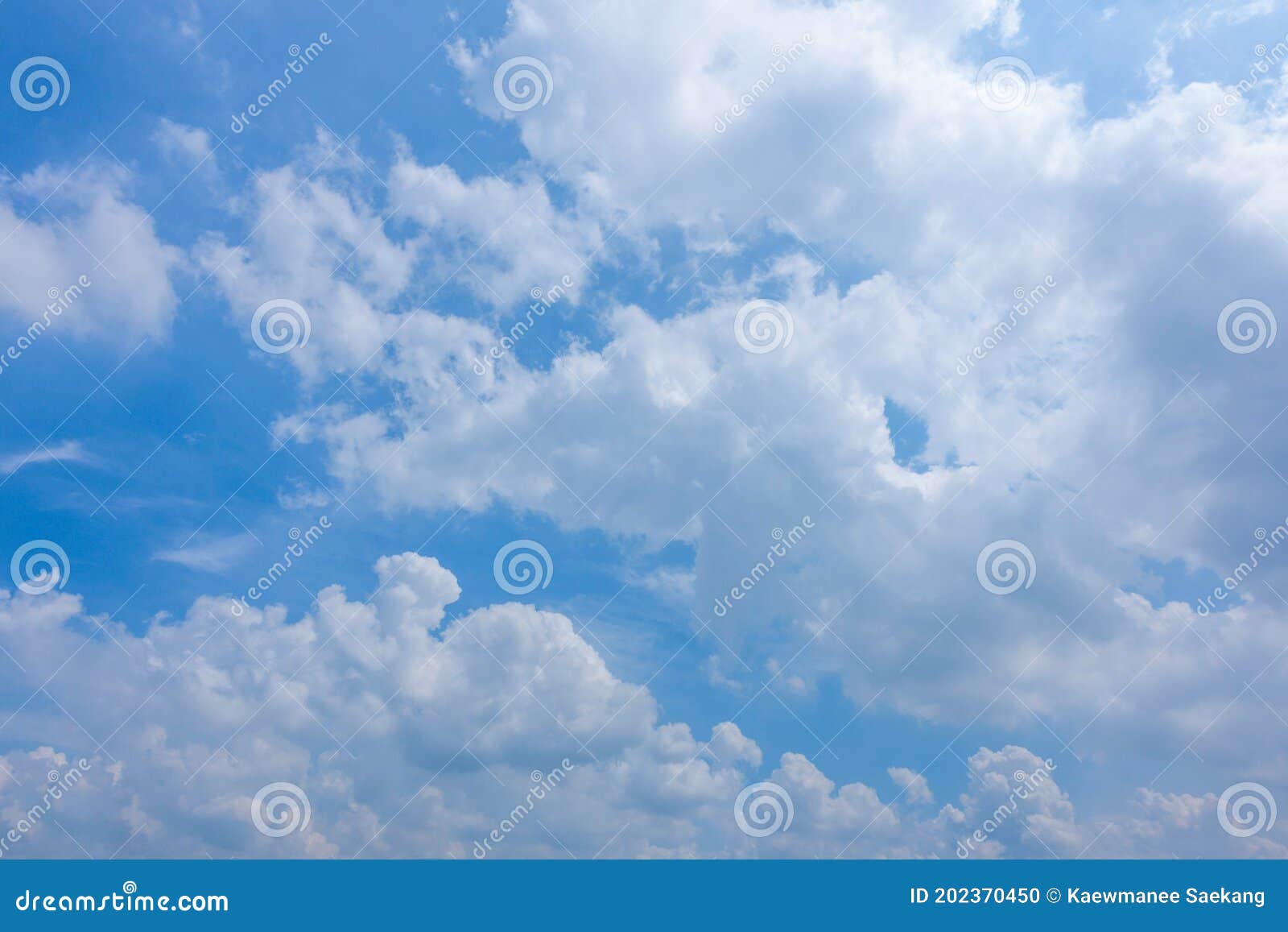 Blue Sky with Cloudy. Color Sky is Clear with White Clouds on Natural ...