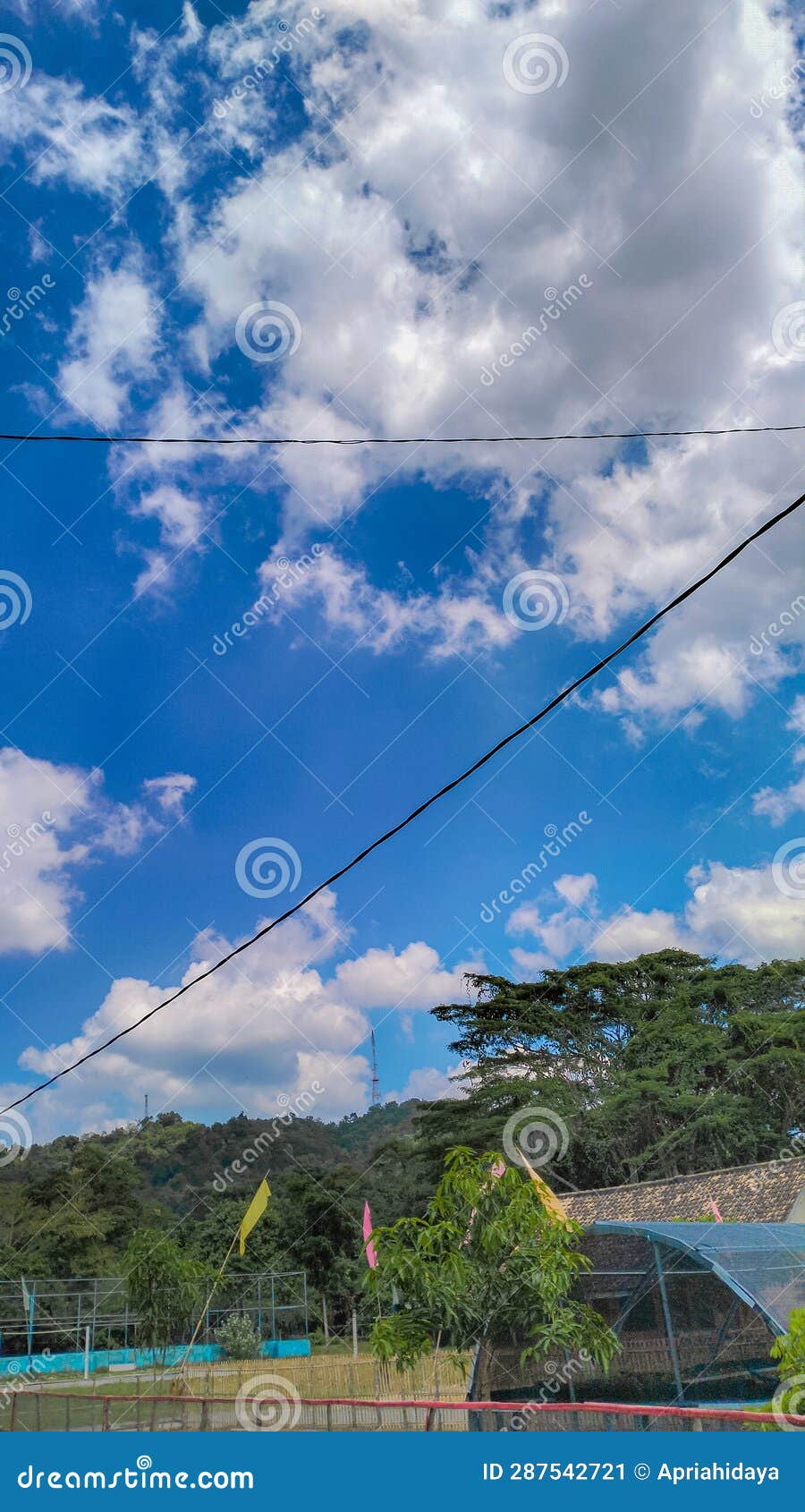 Beautiful Blue Sky in Hot Weather Stock Image - Image of blue, weather ...