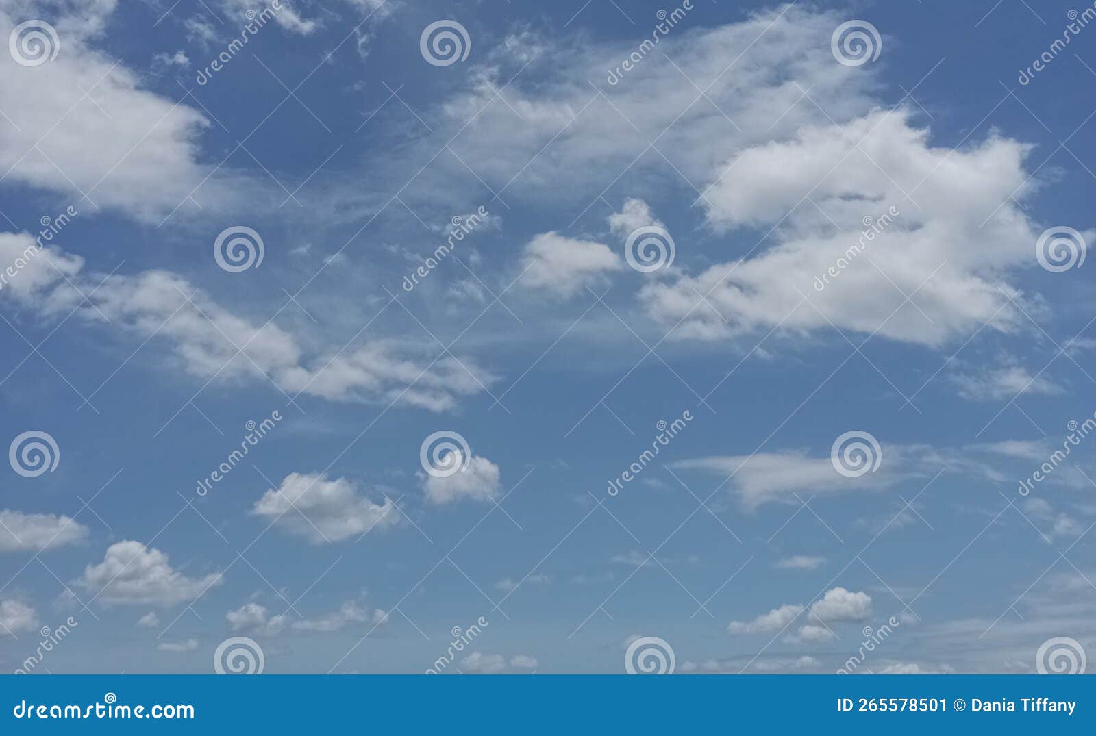 A Beautiful Blue Sky with Some Clouds Stock Image - Image of blue ...