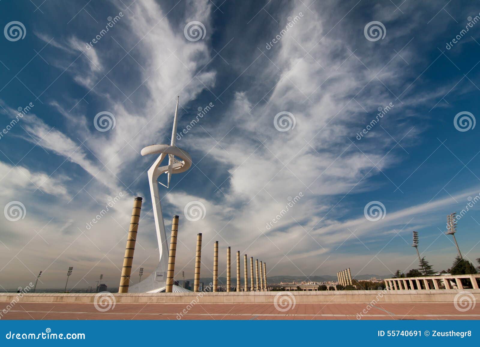 Beautiful Blue Sky with Structures Stock Image - Image of exterior ...