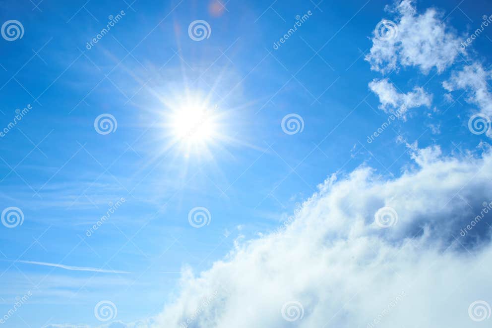 Beautiful blue sky stock image. Image of scene, shine - 31553813