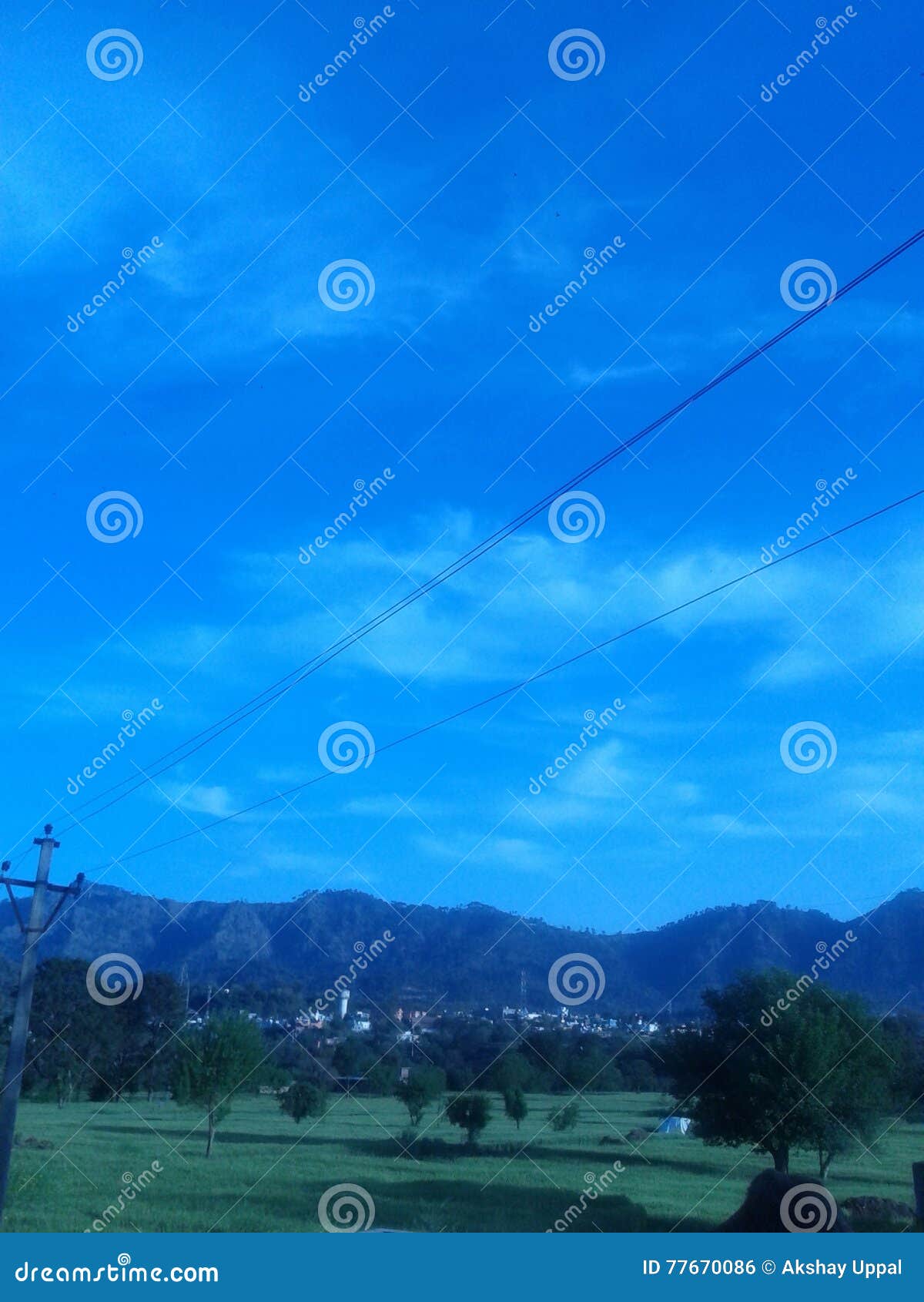 Beautiful Blue Sky stock photo. Image of blue, covered - 77670086