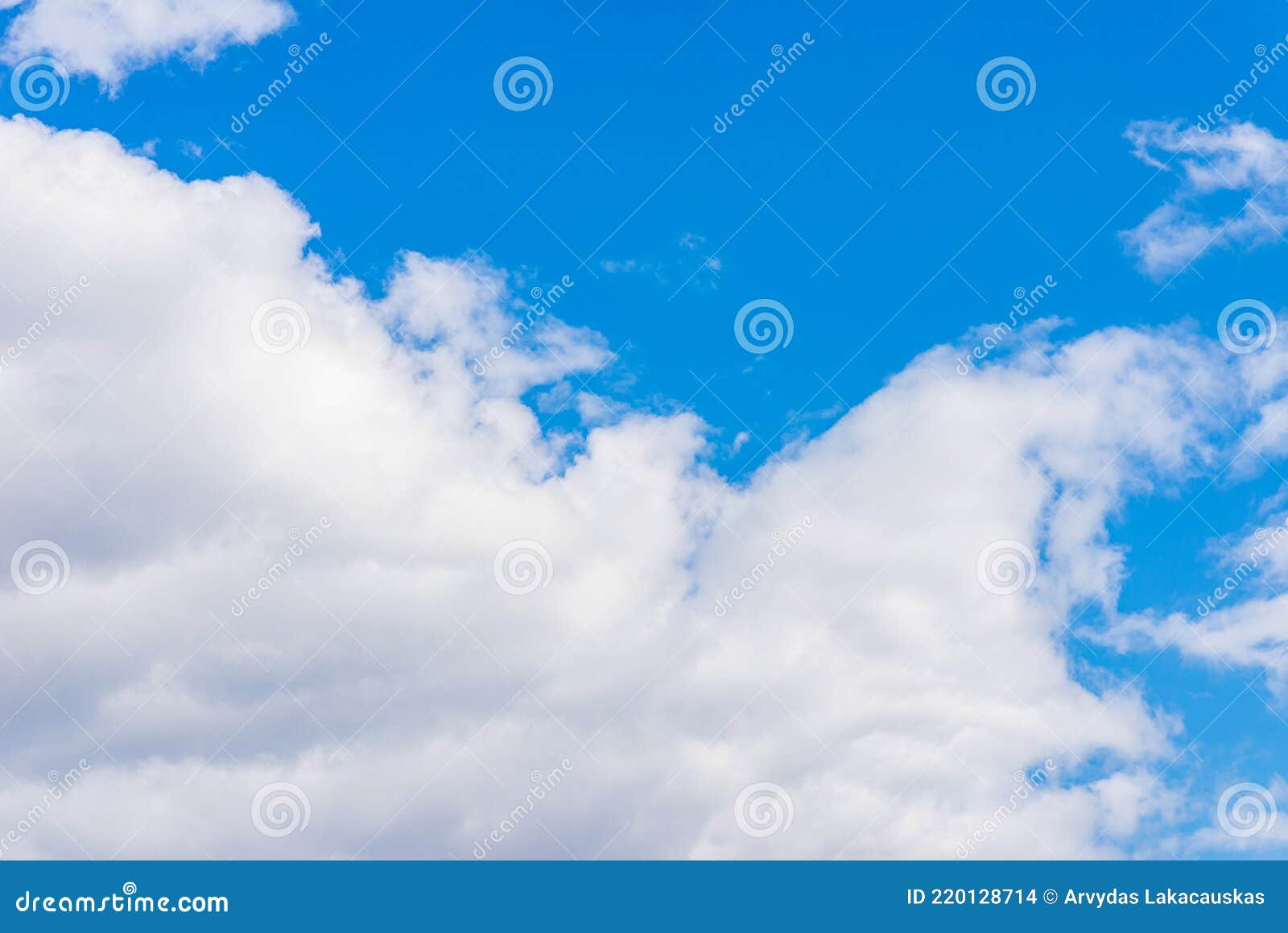 Beautiful Blue Sky,white Cloud Background. Shape Independent, Elements ...