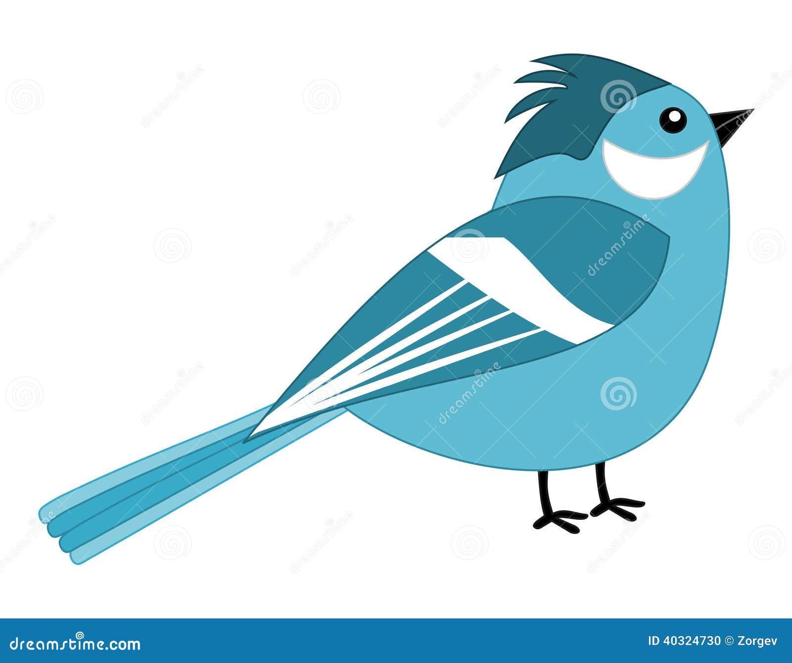 A beautiful blue sparrow stock vector. Illustration of fowl - 40324730