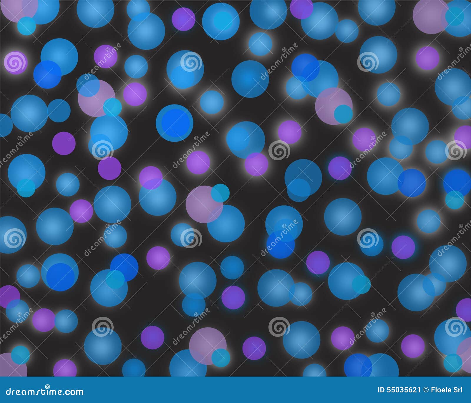 Beautiful Blue Spots Background Stock Illustration - Illustration of ...