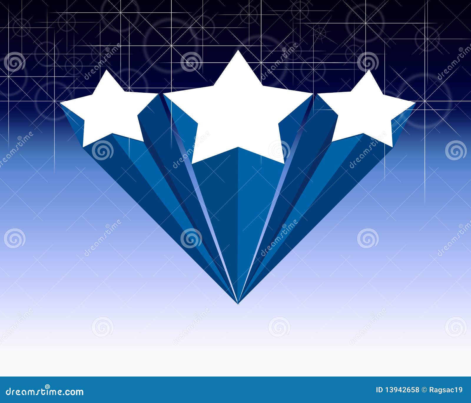 Beautiful blue star stock illustration. Illustration of shine - 13942658