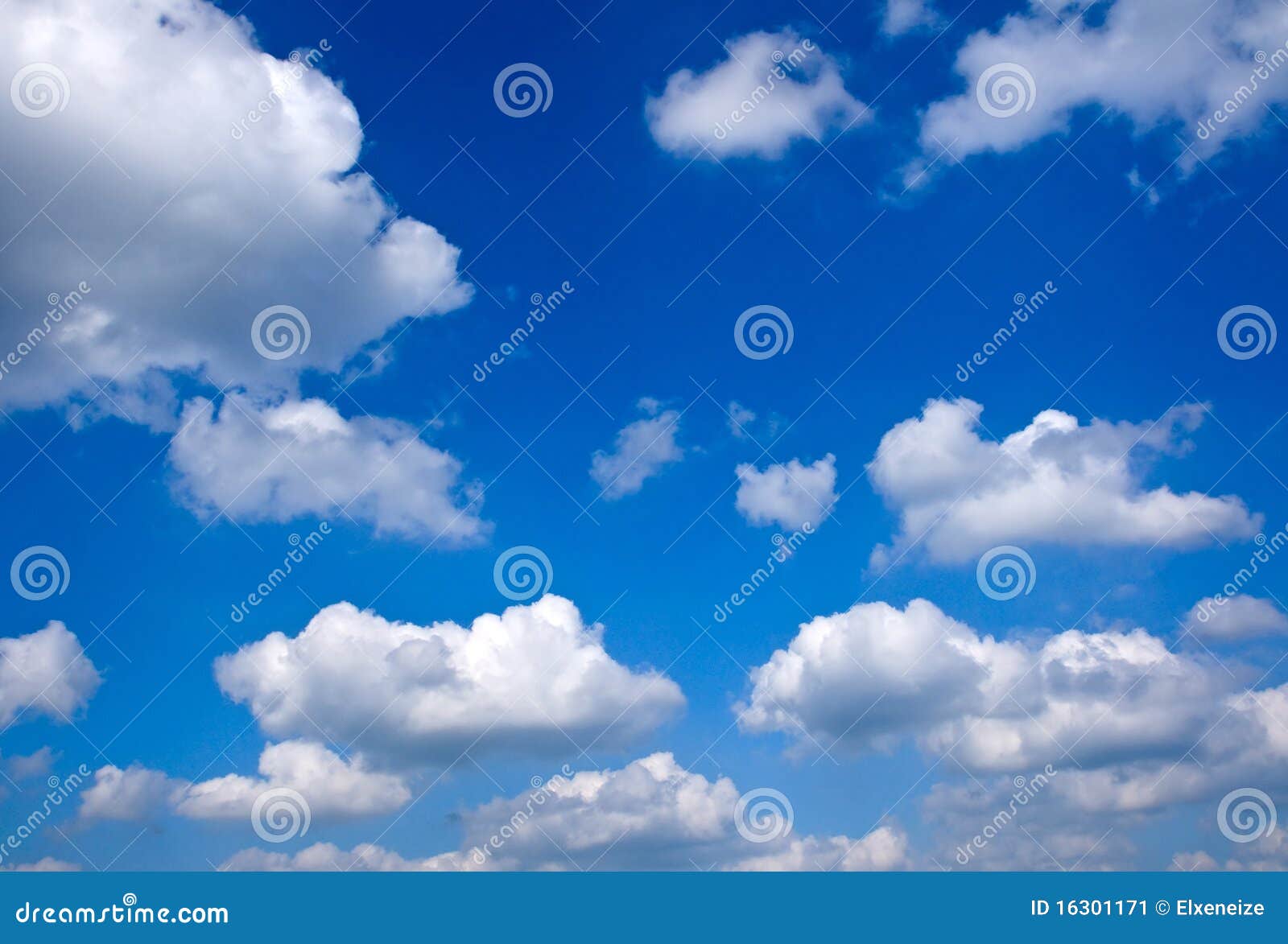 Beautiful blue summer sky stock image. Image of environment - 16301171