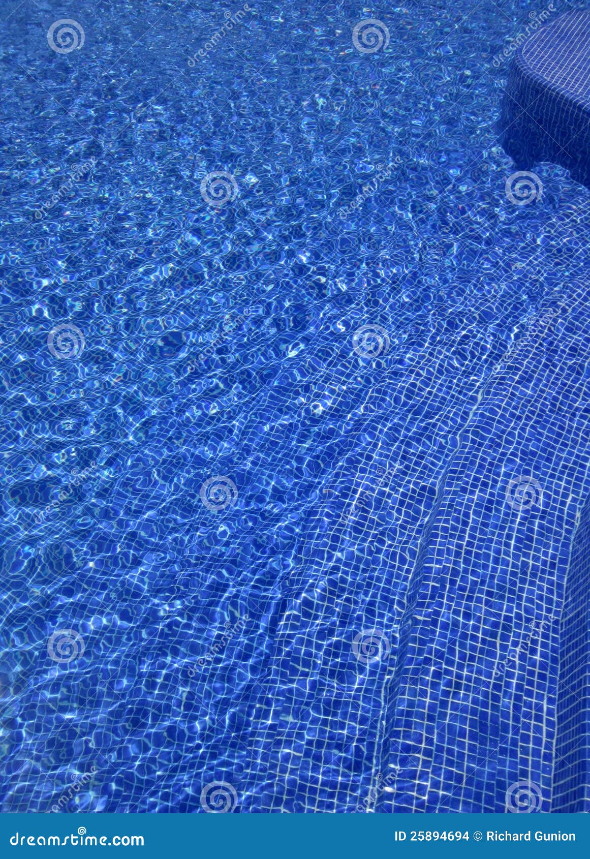 Beautiful Blue Swimming Pool Stock Photo - Image of tropical, inviting ...