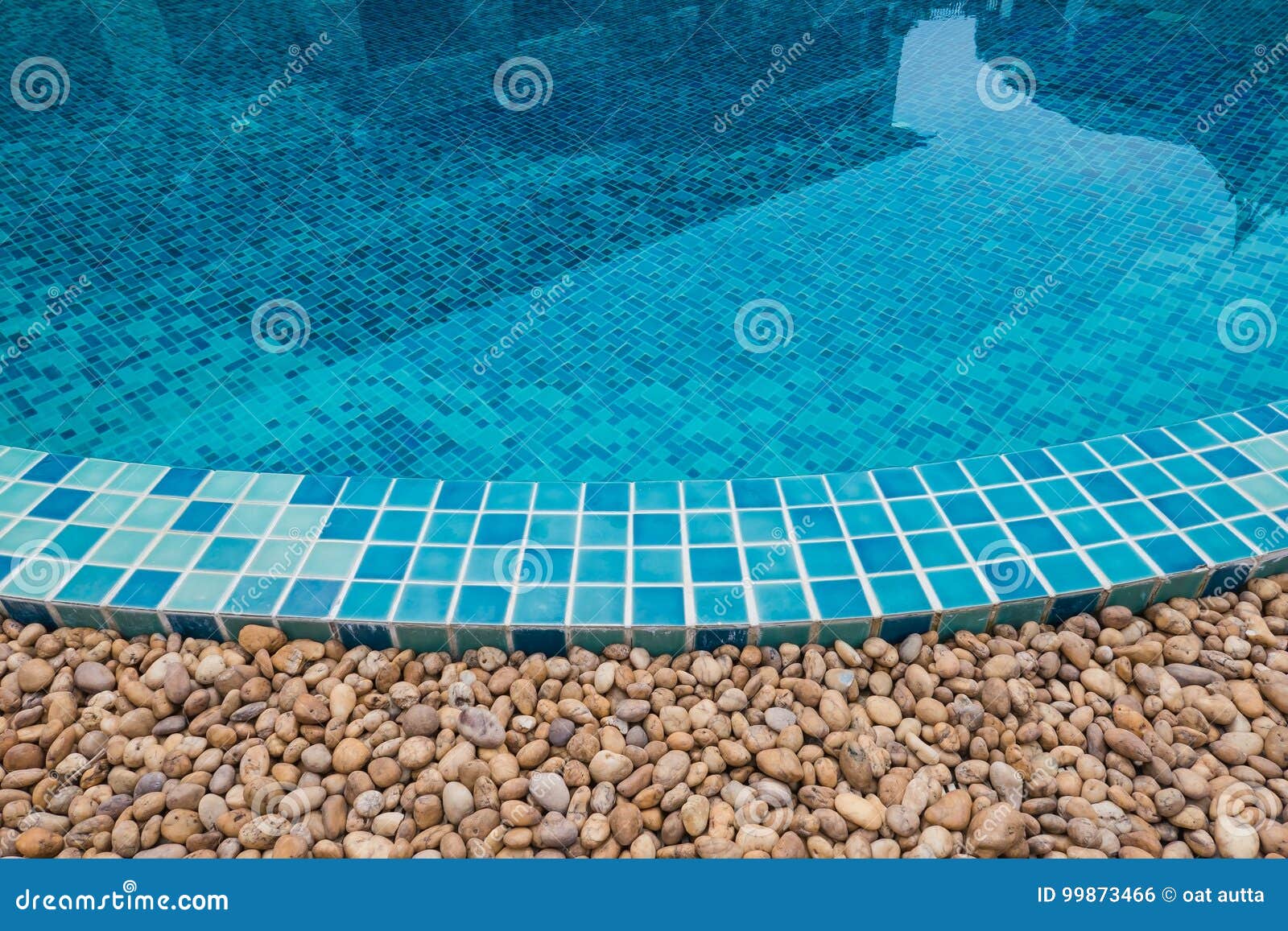 Beautiful Blue Swimming Pool for Background Stock Photo - Image of ...