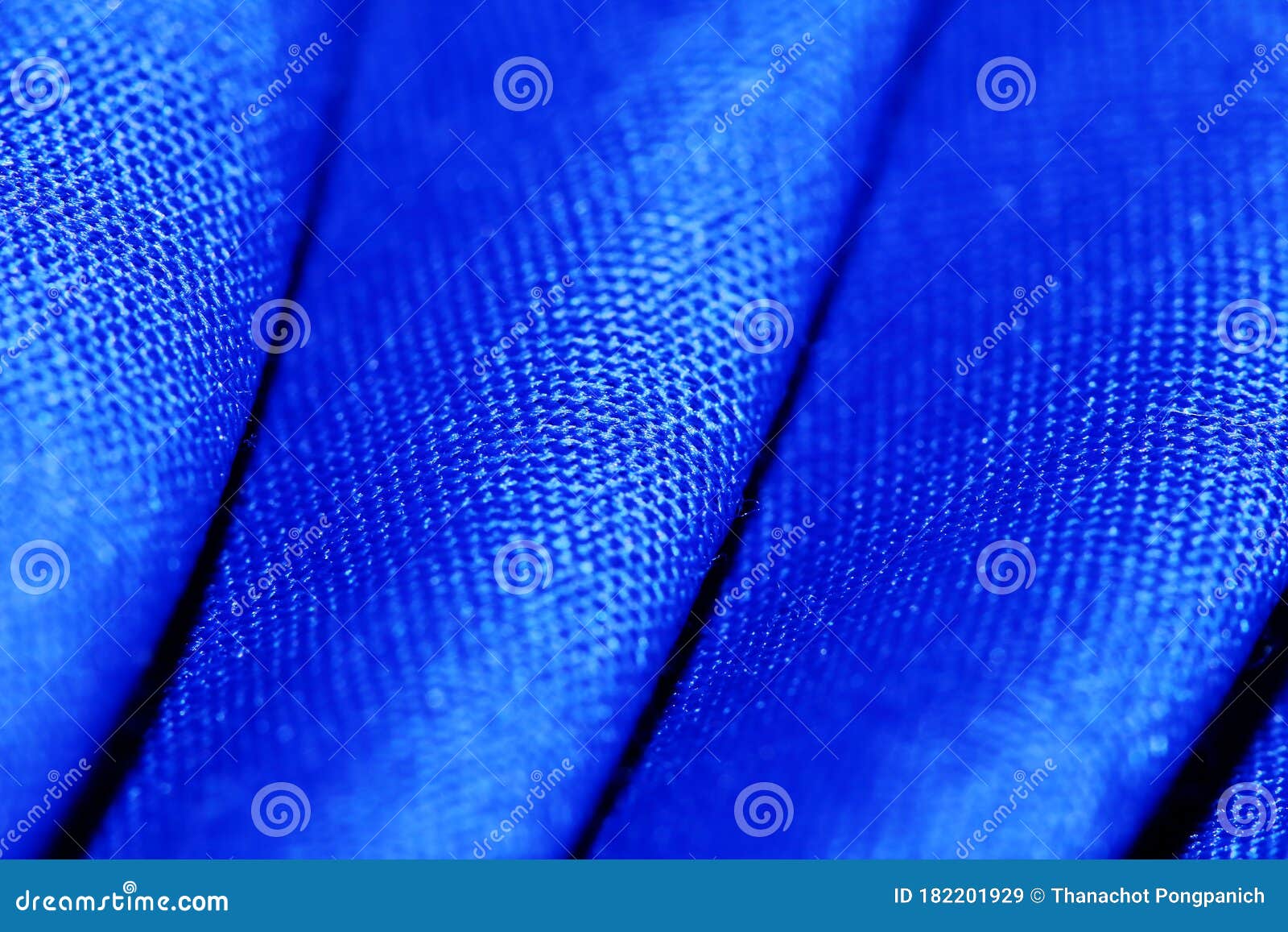 Blue Texture of Cloth in Abstract Close Up for Background Stock Image ...