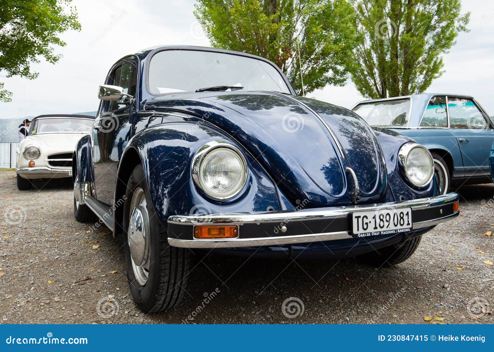 Beautiful blue vw beetle editorial image. Image of blue - 230847415