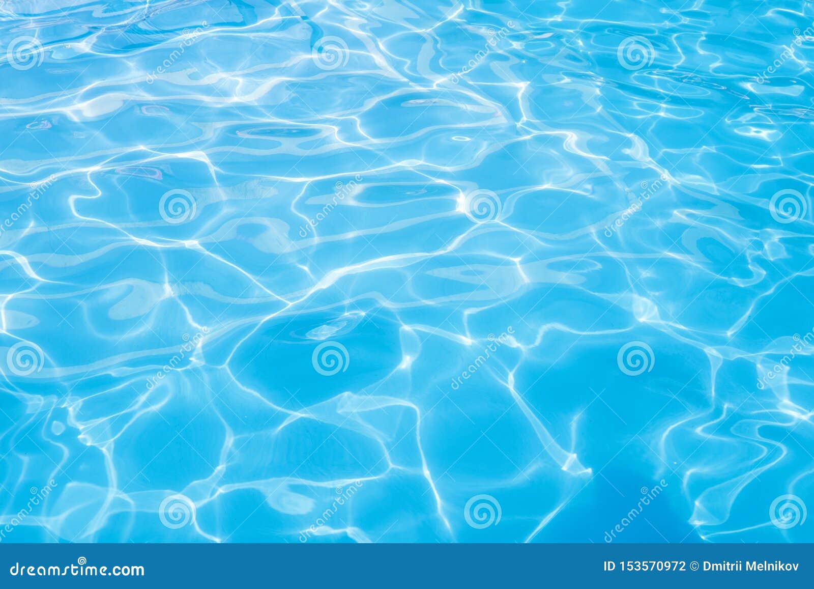 Beautiful Blue Water Background with Glare from the Sun. Water Swimming ...