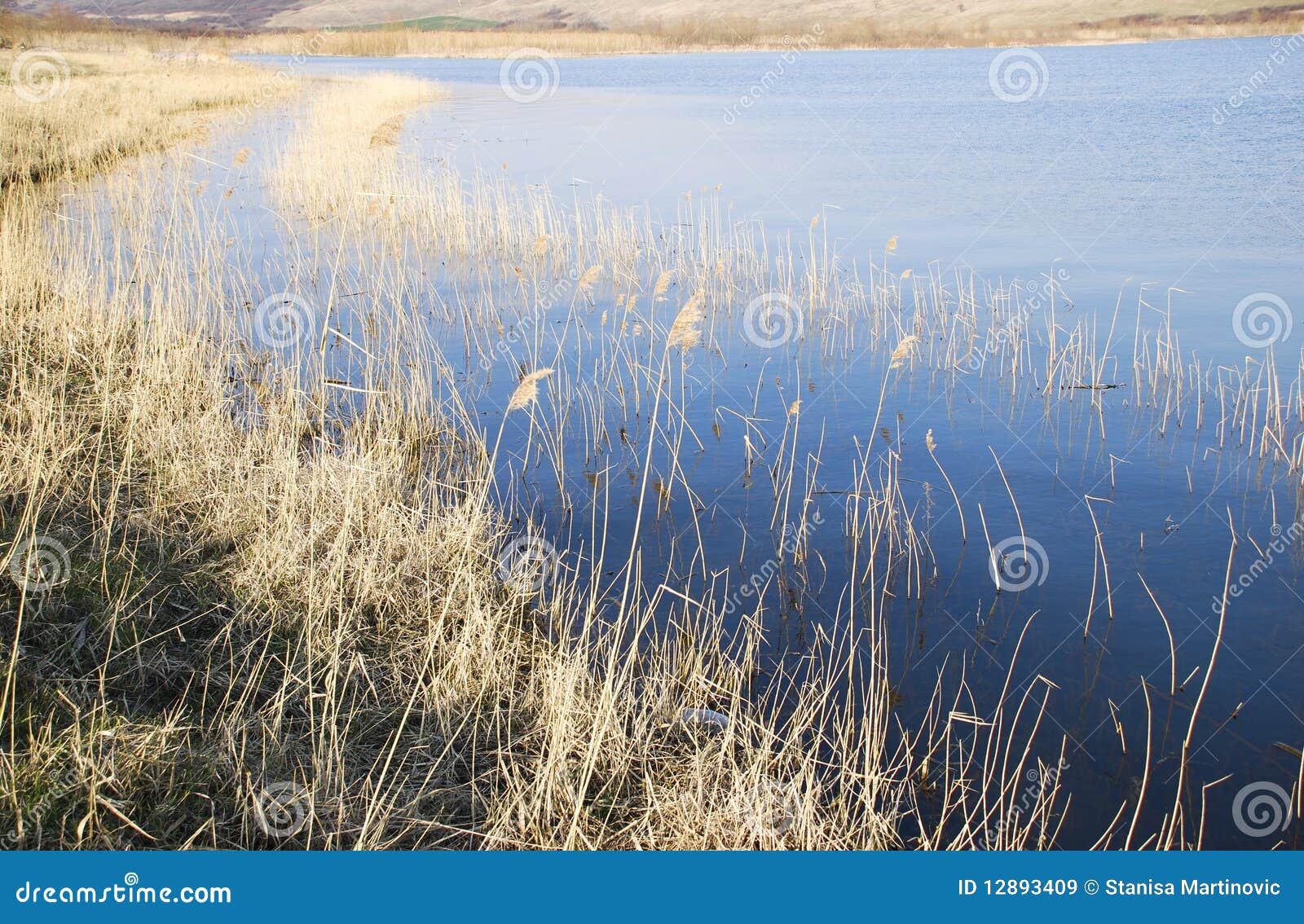 Beautiful blue water lake stock image. Image of cloudy - 12893409
