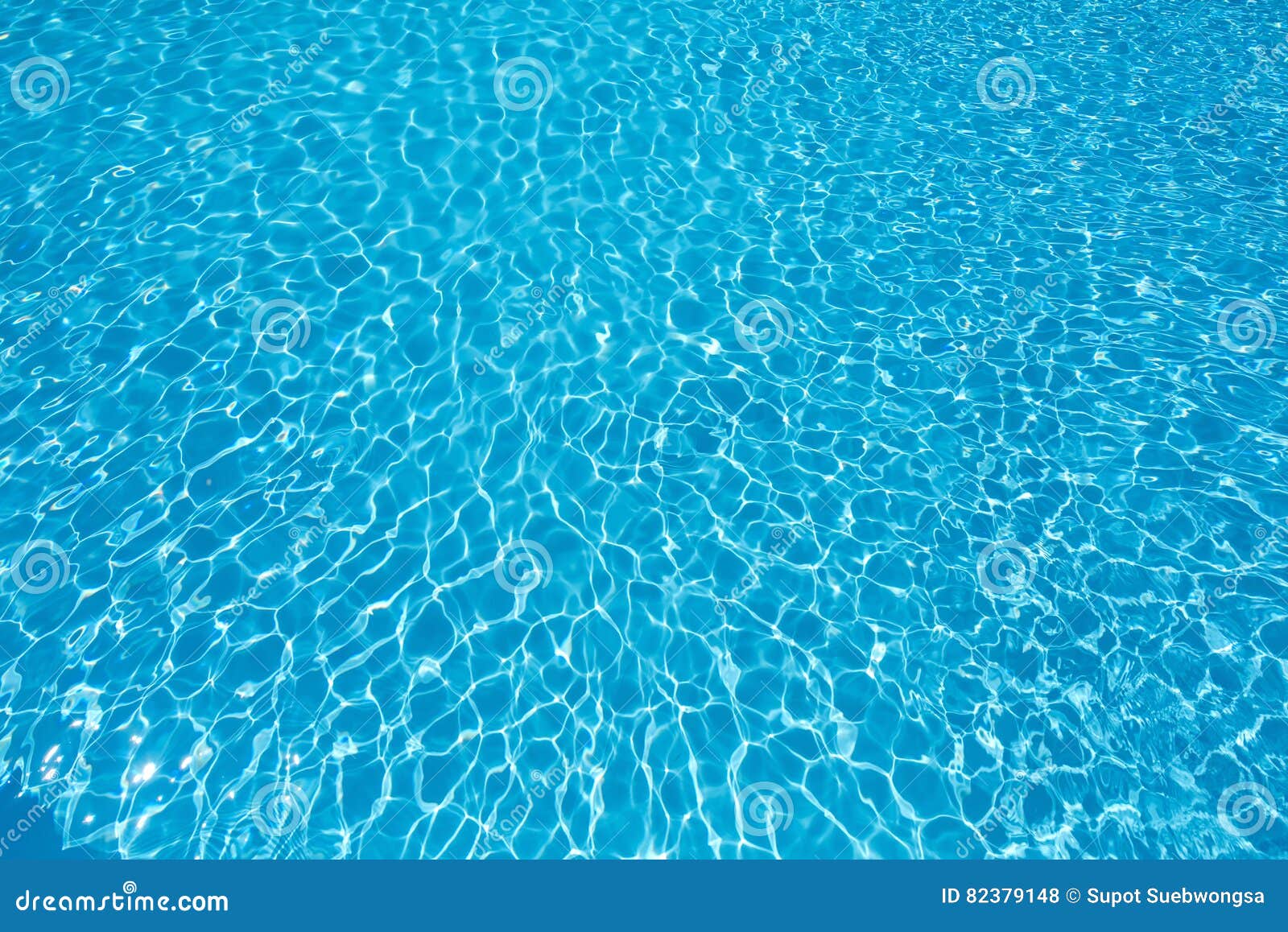 Beautiful Blue Water Surface with Sun Reflection Stock Photo - Image of ...