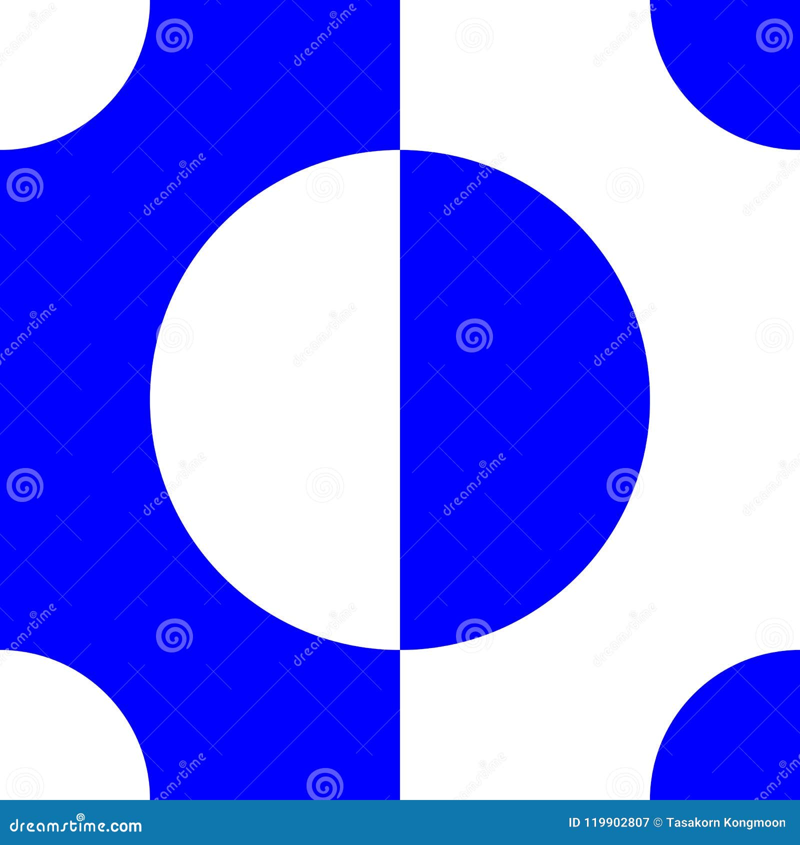 Beautiful Blue and White Circle for Pattern and Background,vector ...