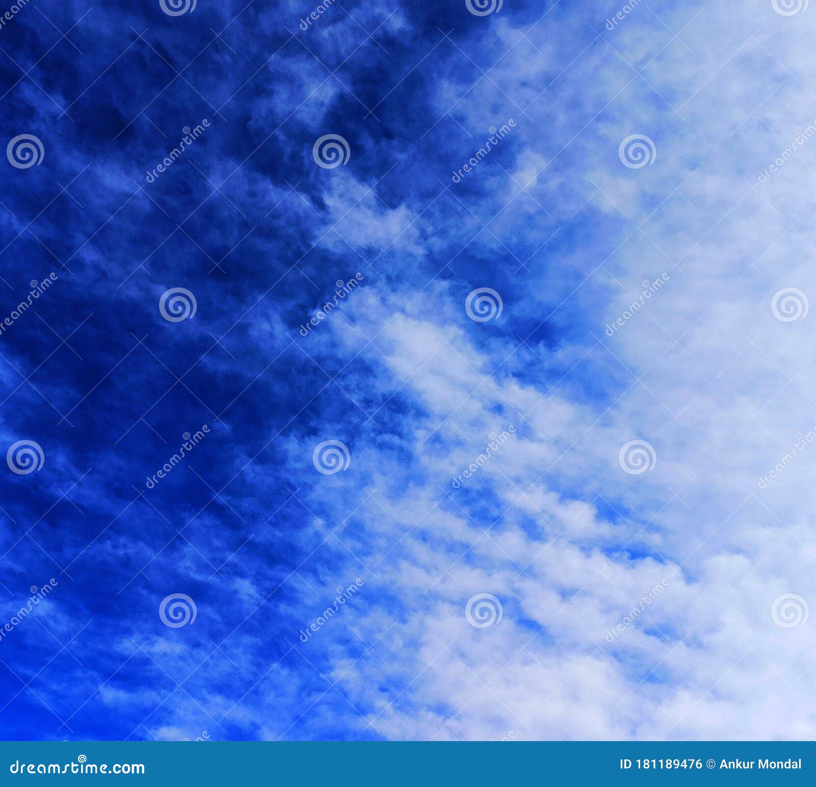 Beautiful Blue White Cloudy Sky Texture And Background Stock Photo ...
