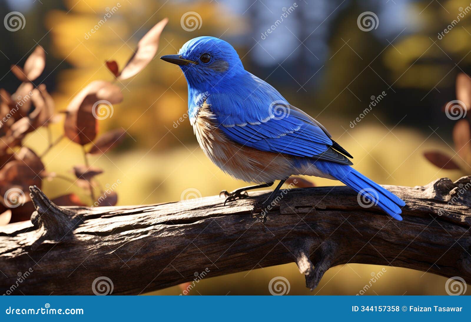 Beautiful Bluebird Illustration on White Stock Photo - Image of elegant ...