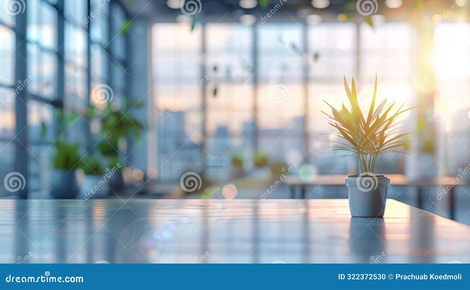 Beautiful Blurred Background of a Light Modern Office Interior Stock ...