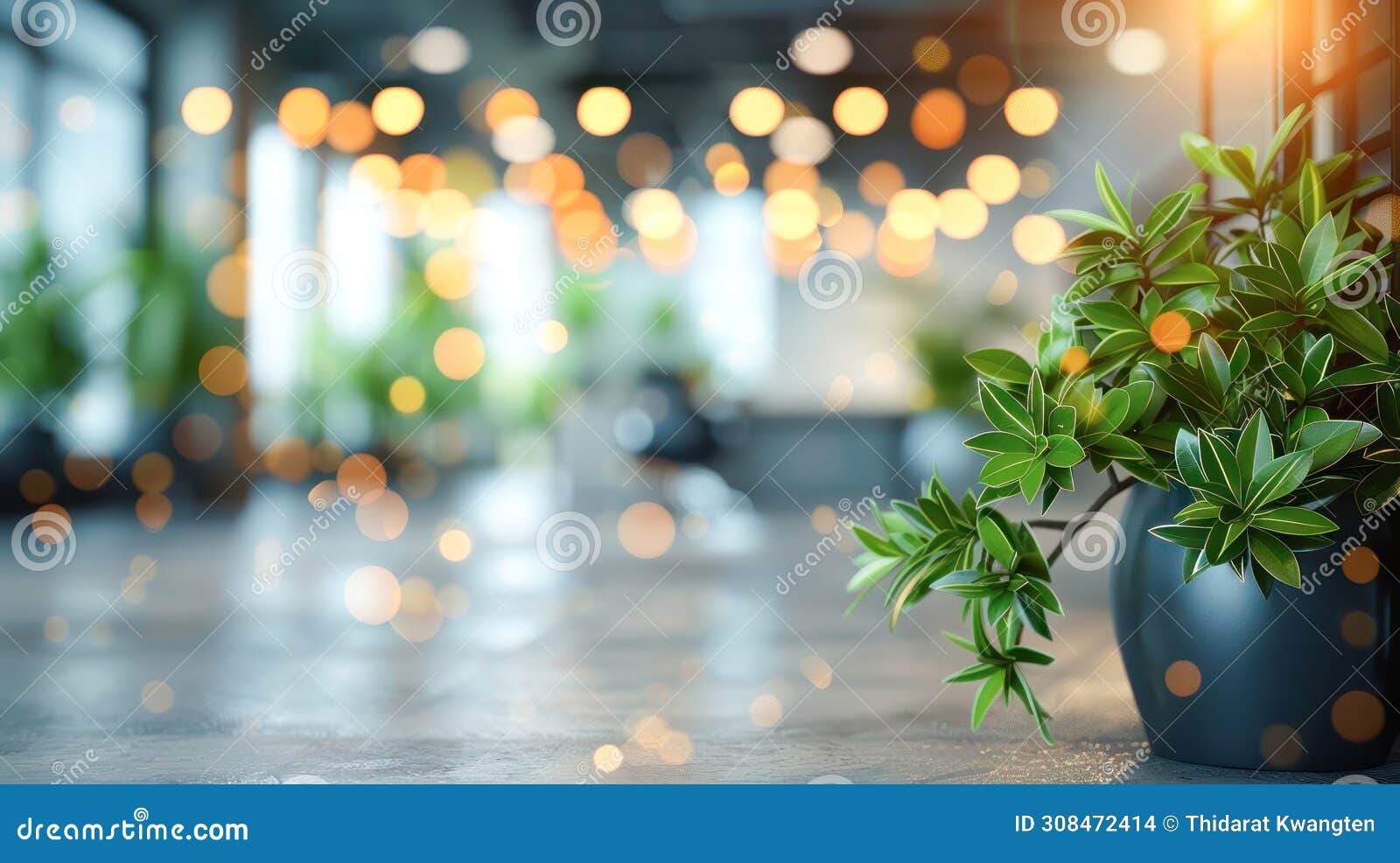 Beautiful Blurred Background of a Light Modern Office Interior with ...