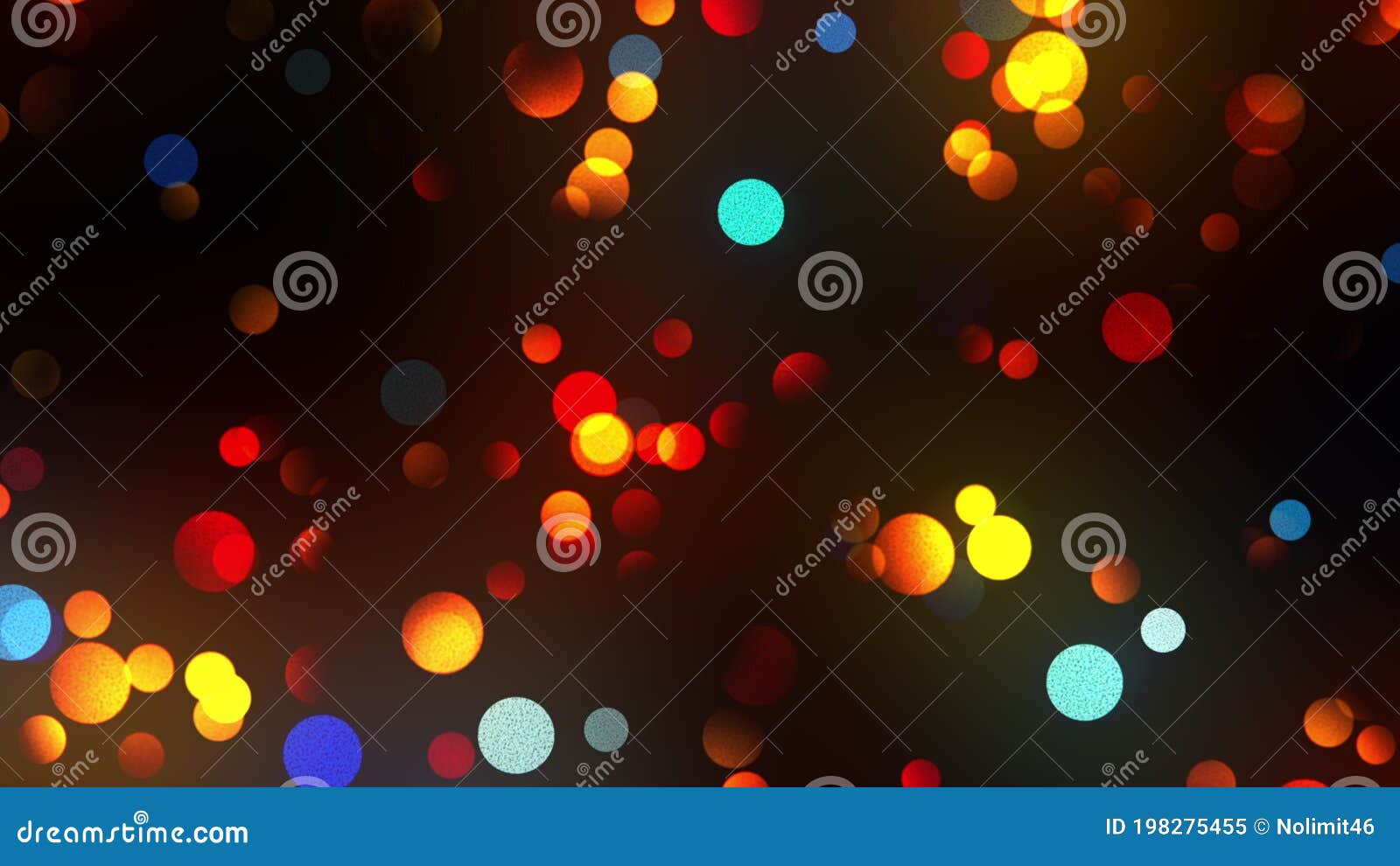 Beautiful Blurry Lights, Computer Generated. 3d Rendering Background ...