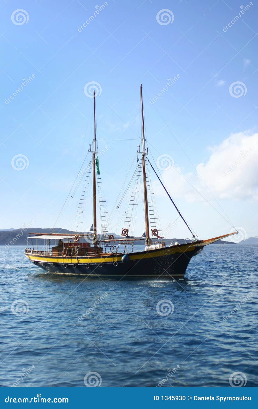 Beautiful boat stock photo. Image of active, holiday, sail - 1345930