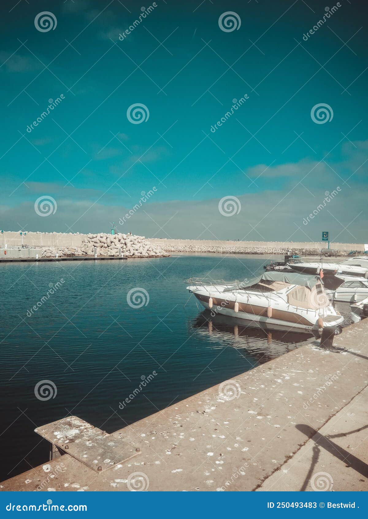 Beautiful Boat Beach and Sky View Summer Stock Image - Image of water ...