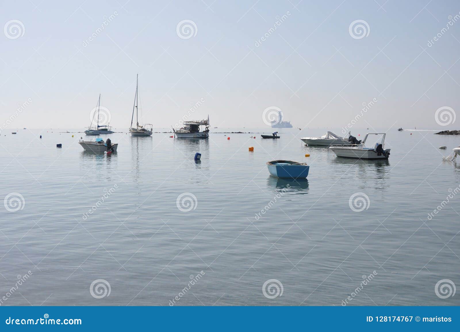 The Beautiful Boat in Open Sea Stock Image - Image of ship, boating ...