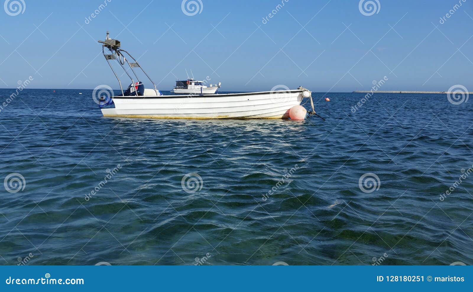 The Beautiful Boat in Open Sea Stock Image - Image of masts, calm ...
