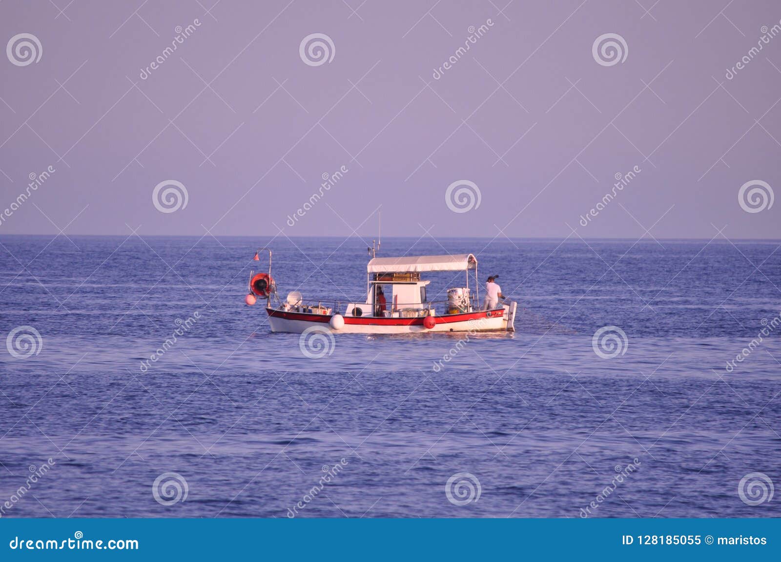 The Beautiful Boat in Open Sea Stock Image - Image of outdoors ...
