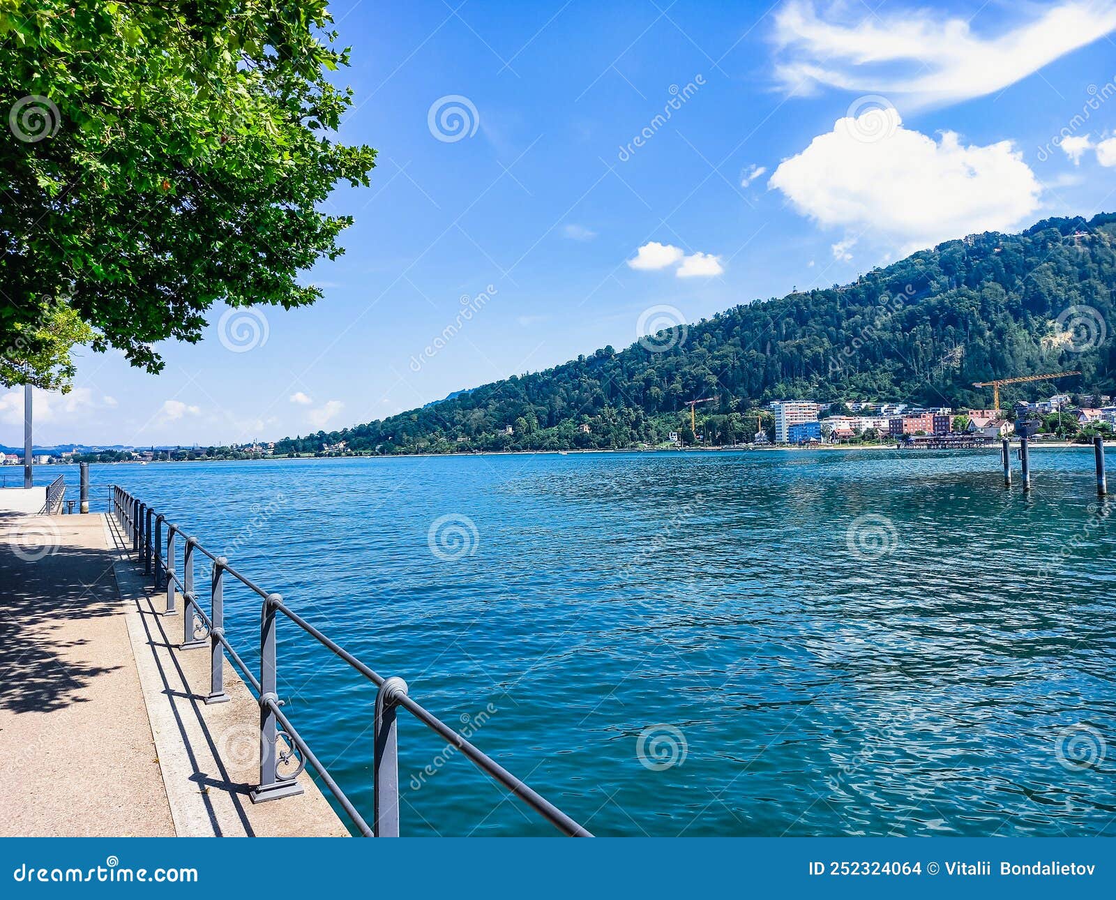 A Beautiful Boden Lake in Austria Editorial Stock Image - Image of ...