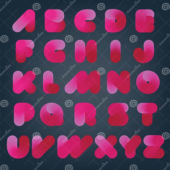 Beautiful bold font. stock illustration. Illustration of english - 64909551