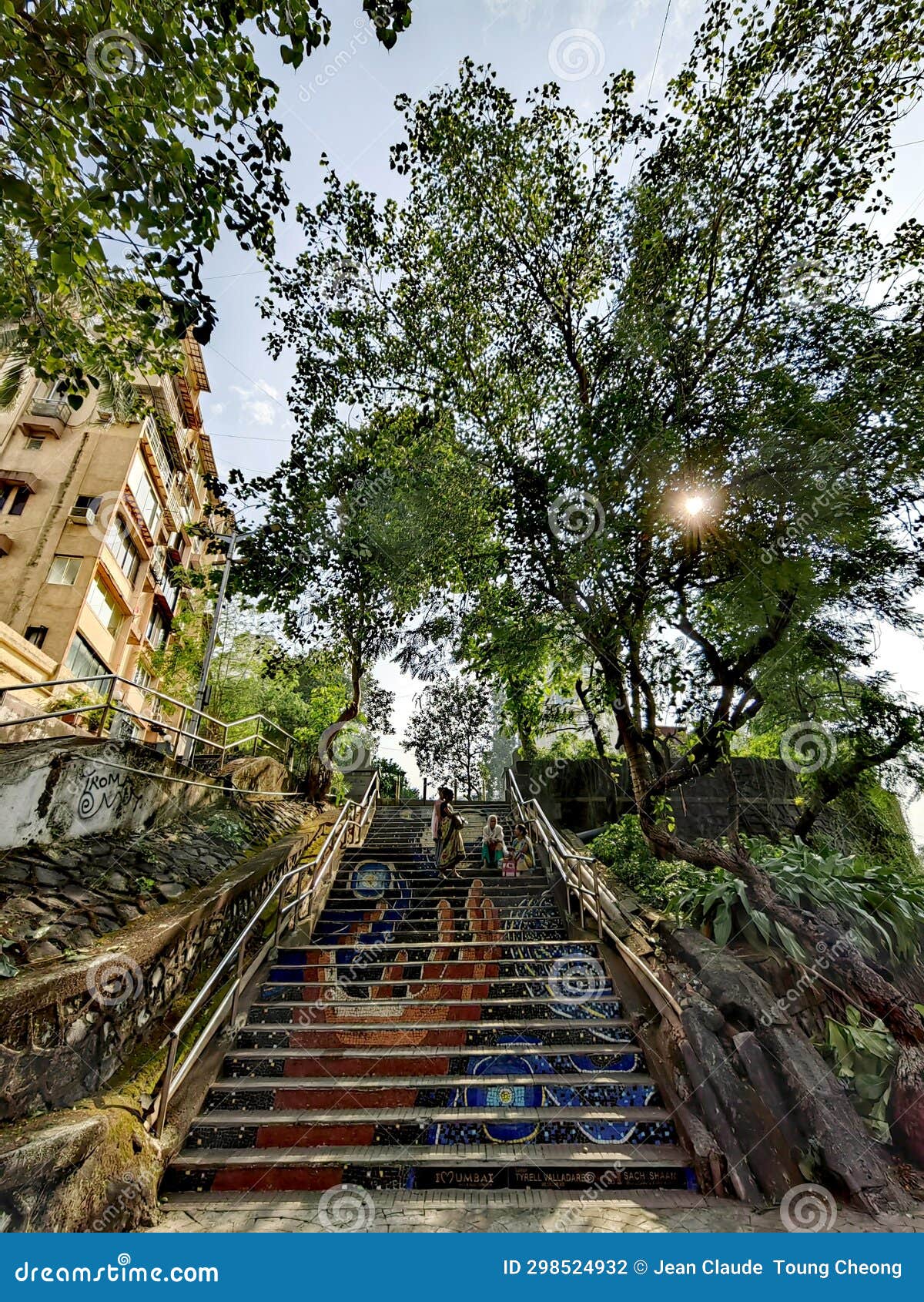 Beautiful Bomonjee Steps in Bandra, Mumbai Editorial Photography ...