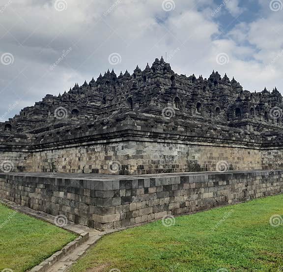 Beautiful Borobudur Temple Architecture in Java Stock Image - Image of ...
