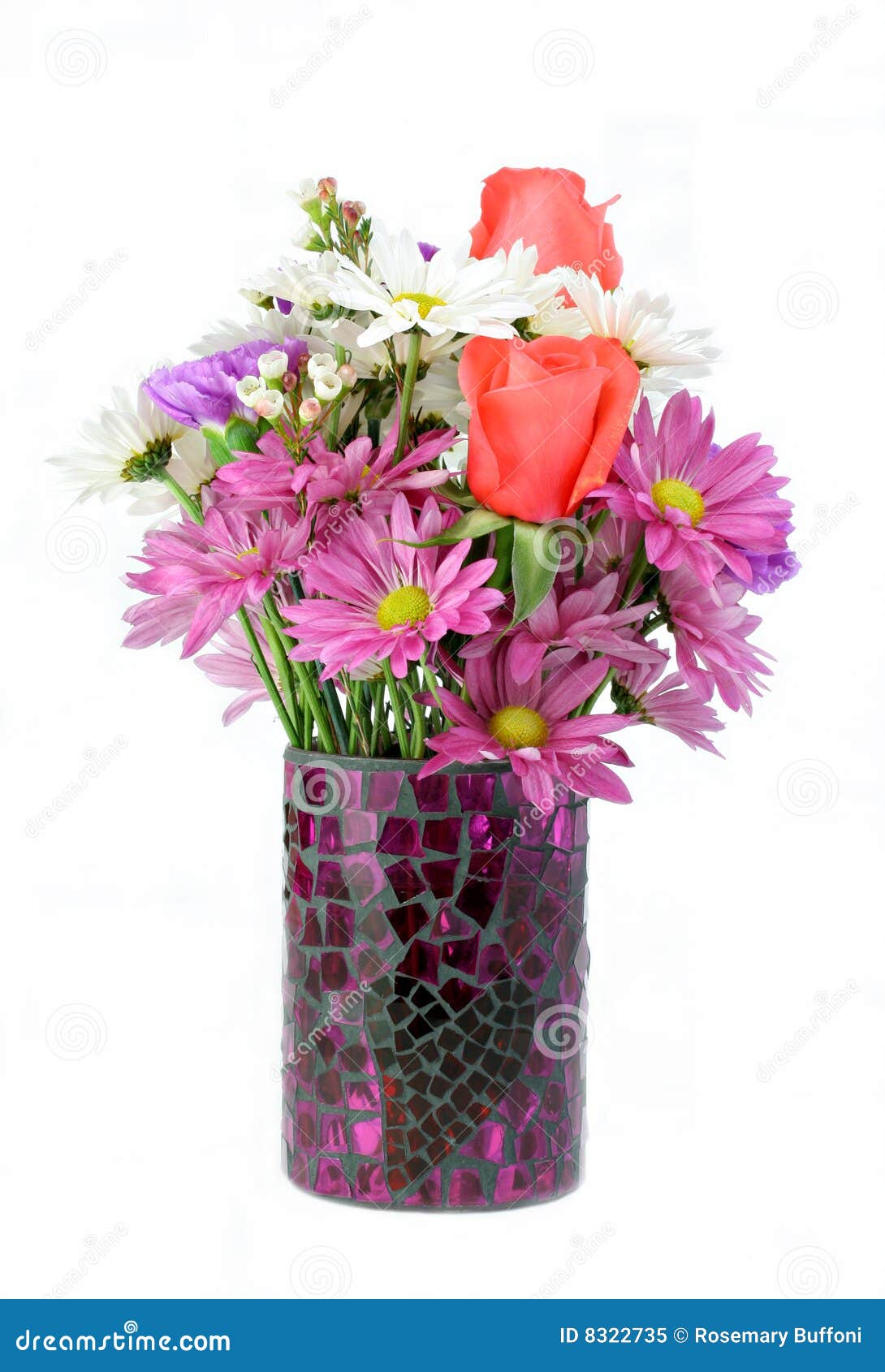 Beautiful Bouquet in Vase stock image. Image of petals - 8322735