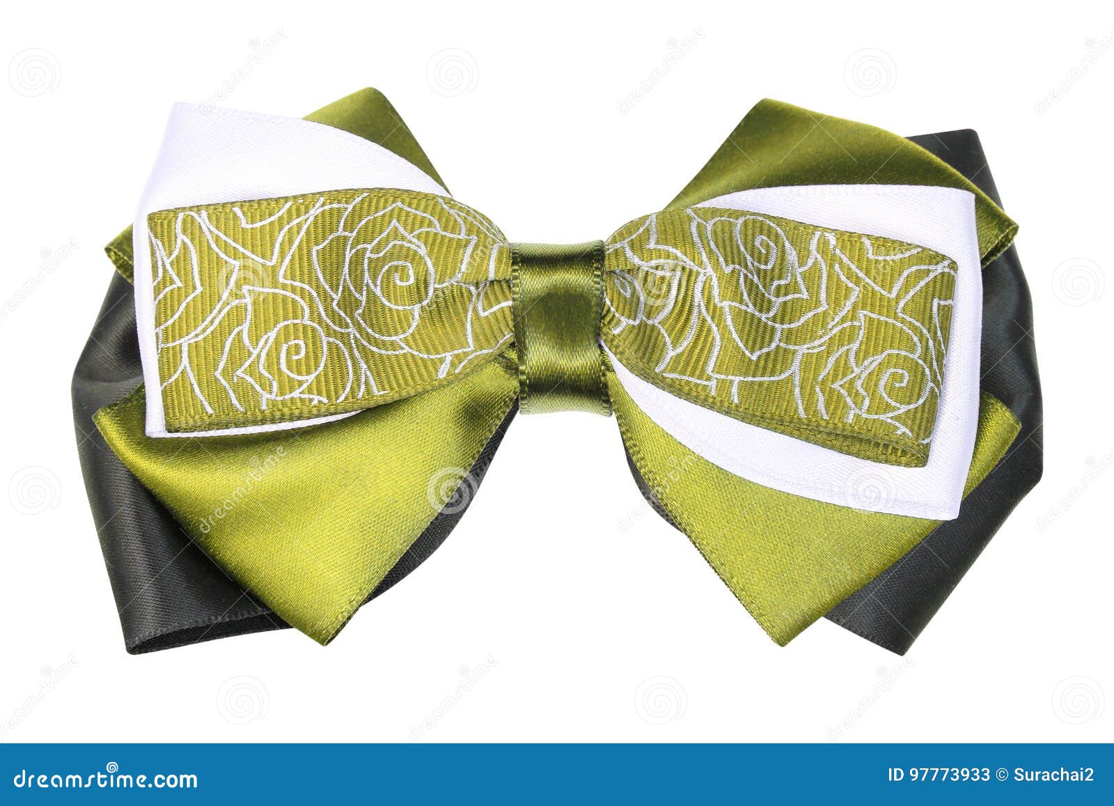 Beautiful Bow Close Up Isolated On White Stock Image - Image of holiday ...