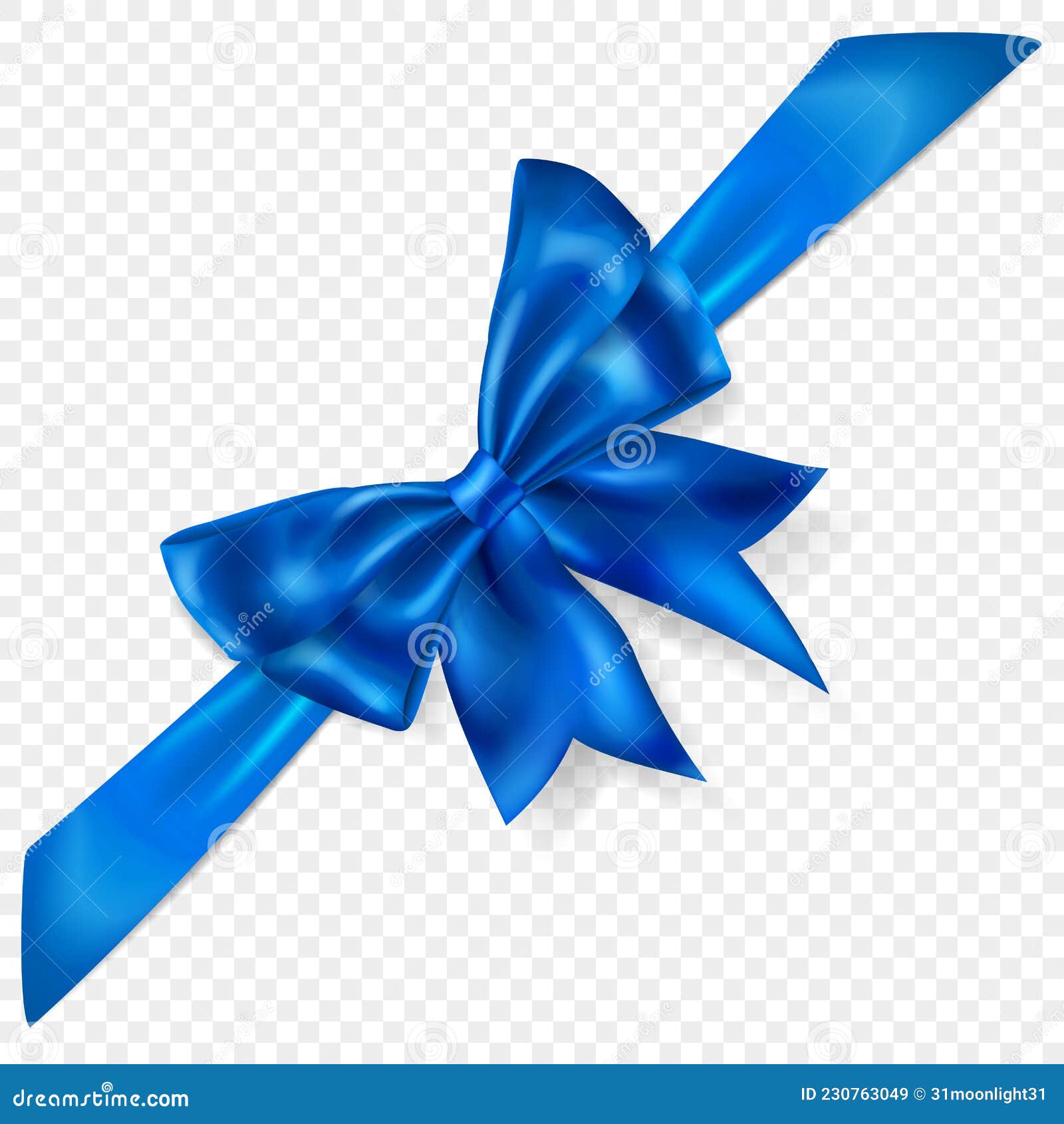 Beautiful Bow with Diagonally Ribbon Stock Vector - Illustration of ...