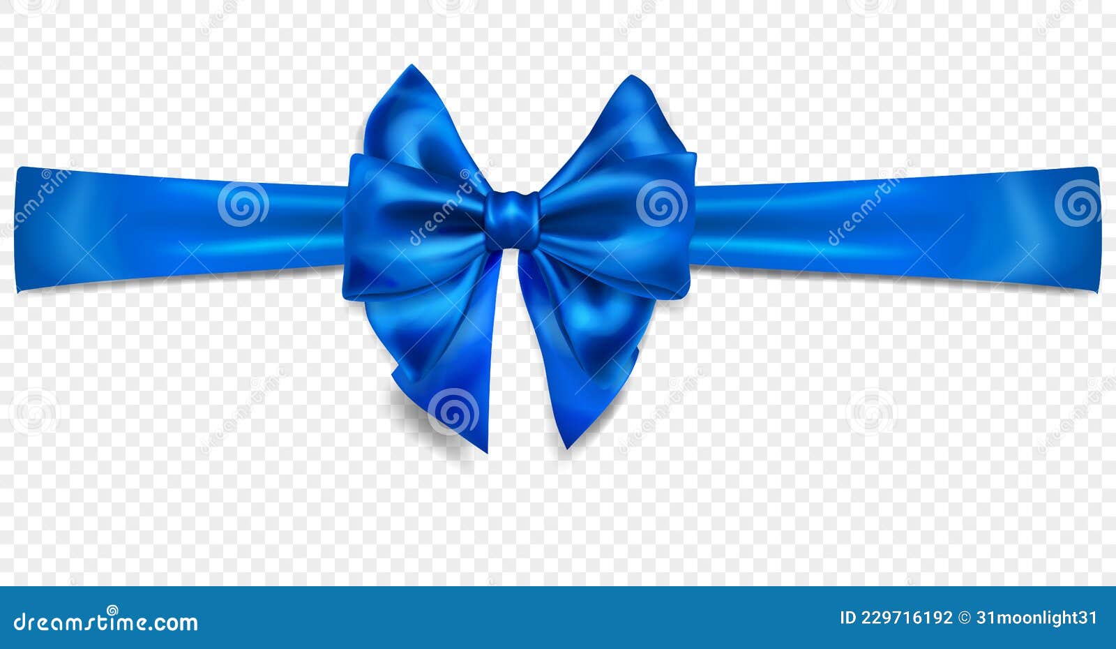 Beautiful Bow with Horizontal Ribbon Stock Vector - Illustration of ...