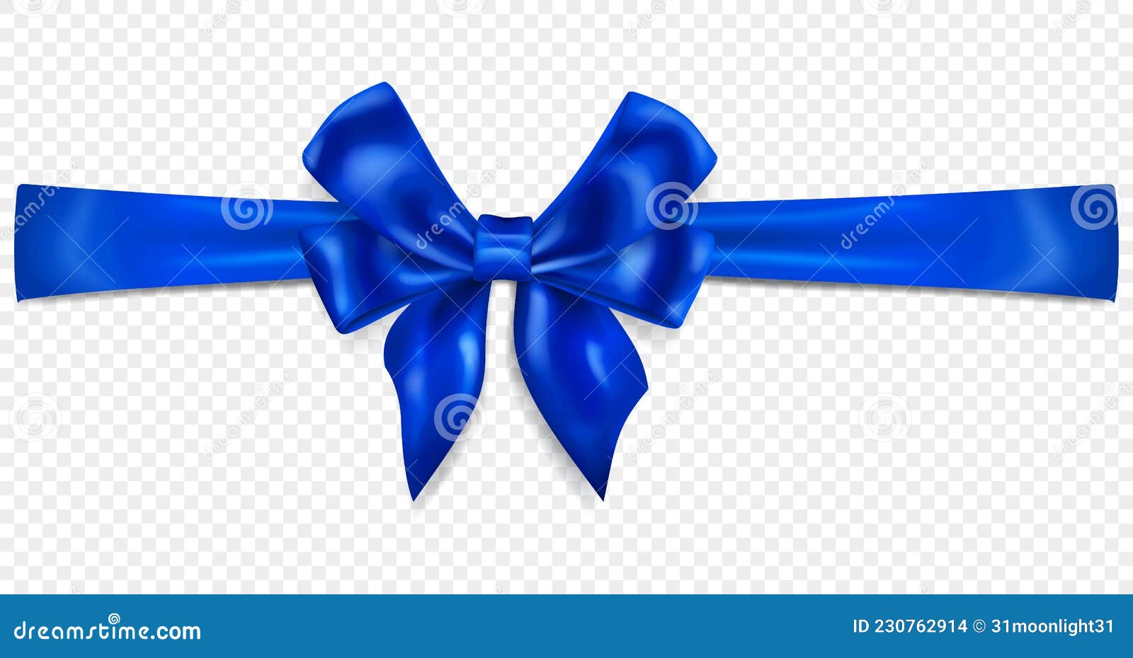 Beautiful Bow with Horizontal Ribbon Stock Vector - Illustration of ...