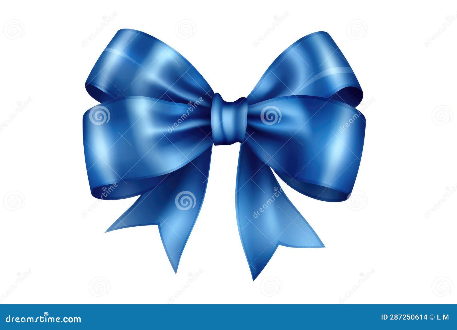 Beautiful Bow Made of Blue Ribbon Stock Photo - Image of ribbon ...