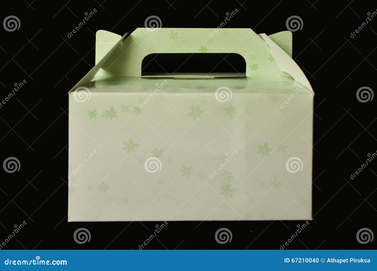 Beautiful Box on Black Background Stock Photo - Image of paper, parcel ...