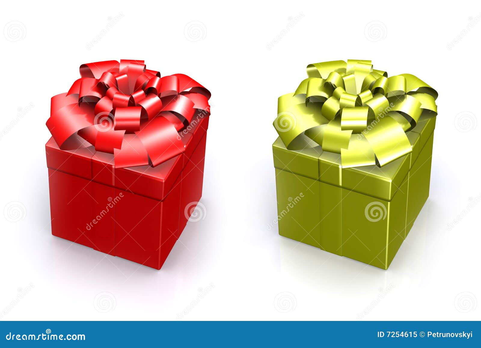 Beautiful Box with a Gift with a Bow Stock Illustration - Illustration ...